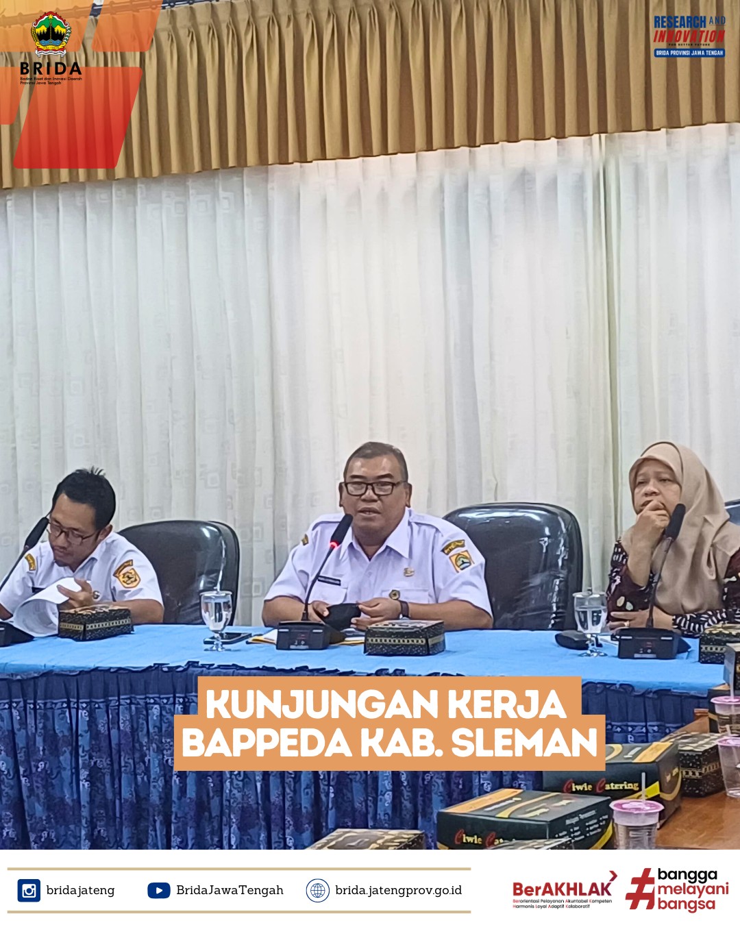Kunjungan Kerja BAPPEDA Kabupaten Sleman - BRIDA JATENG